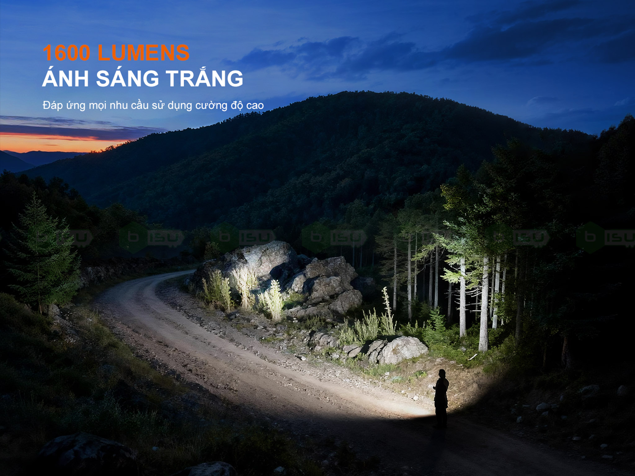 Đèn pin thân dẹt Fenix E06R PRO (1600 Lumens) - (Orange)